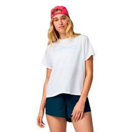Brooks Graphic Short Sleeve Bekleidung Damen wei&szlig;