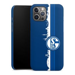 DeinDesign iPhone 12 Pro Max Handy Premium Case Smartphone Handyh&uuml;lle Schutzh&uuml;lle matt Official Licensed Product Skyline Fc Schalke 04 Premium Case