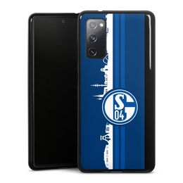 DeinDesign Galaxy S20 FE 5G Handy Silikon H&uuml;lle Case schwarz Handyh&uuml;lle Official Licensed Product Skyline Fc Schalke 04