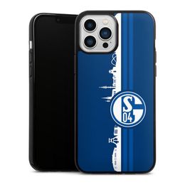 DeinDesign iPhone 13 Pro Max Handy Silikon H&uuml;lle Case schwarz Handyh&uuml;lle Official Licensed Product Skyline Fc Schalke 04