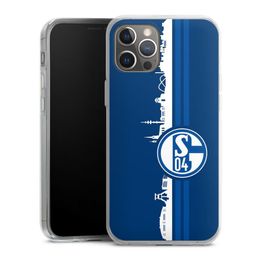 DeinDesign iPhone 12 Pro Max Handy Silikon H&uuml;lle Case transparent Handyh&uuml;lle Official Licensed Product Skyline Fc Schalke 04 Silikon Case
