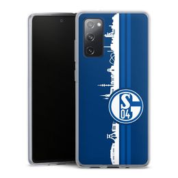DeinDesign Galaxy S20 FE 5G Handy Silikon H&uuml;lle Case transparent Handyh&uuml;lle Official Licensed Product Skyline Fc Schalke 04 Silikon Case