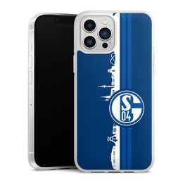 DeinDesign iPhone 13 Pro Max Handy Silikon H&uuml;lle Case transparent Handyh&uuml;lle Official Licensed Product Skyline Fc Schalke 04 Silikon Case