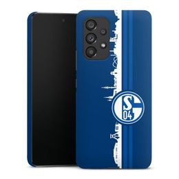 DeinDesign Galaxy A53 5G Handy Premium Case Smartphone Handyh&uuml;lle Schutzh&uuml;lle gl&auml;nzend Official Licensed Product Fc Schalke 04 Skyline Premium Case