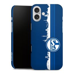 DeinDesign iPhone 16 Plus Handy Premium Case Smartphone Handyh&uuml;lle Schutzh&uuml;lle matt Official Licensed Product Skyline Fc Schalke 04 Premium Case
