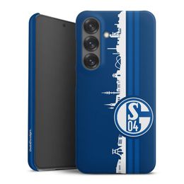 DeinDesign Galaxy S25 Handy Premium Case Smartphone Handyh&uuml;lle Schutzh&uuml;lle matt Official Licensed Product Skyline Fc Schalke 04 Premium Case