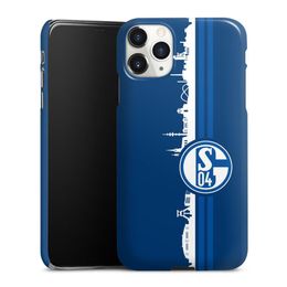 DeinDesign iPhone 11 Pro Max Handy Premium Case Smartphone Handyh&uuml;lle Schutzh&uuml;lle gl&auml;nzend Official Licensed Product Fc Schalke 04 Skyline Premium Case