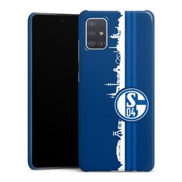 DeinDesign Galaxy A51 Handy Premium Case Smartphone Handyh&uuml;lle Schutzh&uuml;lle gl&auml;nzend Official Licensed Product Skyline Fc Schalke 04 Premium Case