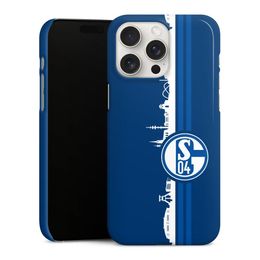 DeinDesign iPhone 15 Pro Max Handy Premium Case Smartphone Handyh&uuml;lle Schutzh&uuml;lle gl&auml;nzend Official Licensed Product Skyline Fc Schalke 04 Premium Case