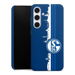 DeinDesign Galaxy S24 Handy Premium Case Smartphone Handyh&uuml;lle Schutzh&uuml;lle matt Official Licensed Product Skyline Fc Schalke 04 Premium Case