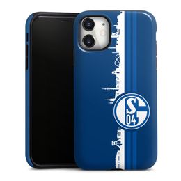 DeinDesign iPhone 11 Handy Panzer Handyh&uuml;lle robuste Outdoor H&uuml;lle Schutzh&uuml;lle gl&auml;nzend Official Licensed Product Fc Schalke 04 Skyline Tough Case