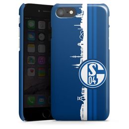 DeinDesign iPhone SE (2020) Handy Premium Case Smartphone Handyh&uuml;lle Schutzh&uuml;lle gl&auml;nzend Official Licensed Product Fc Schalke 04 Skyline Premium Case