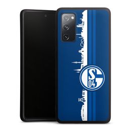 DeinDesign Galaxy S20 FE 5G Handy Premium Silikon H&uuml;lle Handyh&uuml;lle schwarz Case Official Licensed Product Fc Schalke 04 Skyline Silikon Premium Case