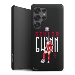 DeinDesign Galaxy S25 Ultra Handy Premium Case Smartphone Handyh&uuml;lle Schutzh&uuml;lle gl&auml;nzend Fc Bayern M&uuml;nchen Official Licensed Product Giulia Gwinn Premium Case
