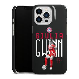 DeinDesign iPhone 13 Pro Handy Premium Case Smartphone Handyh&uuml;lle Schutzh&uuml;lle gl&auml;nzend Fc Bayern M&uuml;nchen Official Licensed Product Giulia Gwinn Premium Case