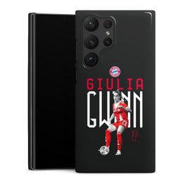DeinDesign Galaxy S23 Ultra Handy Premium Case Smartphone Handyh&uuml;lle Schutzh&uuml;lle gl&auml;nzend Fc Bayern M&uuml;nchen Official Licensed Product Giulia Gwinn Premium Case