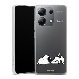 DeinDesign Xiaomi Redmi Note 13 4G Handy Silikon H&uuml;lle Case transparent Handyh&uuml;lle Official Licensed Product Snoopy Peanuts Silikon Case