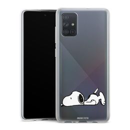 DeinDesign Galaxy A71 Handy Silikon H&uuml;lle Case transparent Handyh&uuml;lle Official Licensed Product Snoopy Peanuts Silikon Case