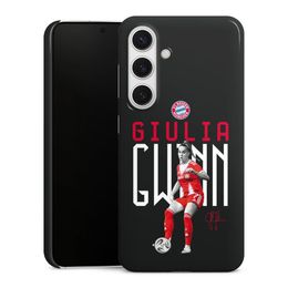 DeinDesign Galaxy S24 Handy Premium Case Smartphone Handyh&uuml;lle Schutzh&uuml;lle gl&auml;nzend Fc Bayern M&uuml;nchen Official Licensed Product Giulia Gwinn Premium Case