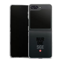 DeinDesign Galaxy Z Flip 5 Handy Hard Case Schutzh&uuml;lle transparent Smartphone Handy H&uuml;lle Sge Eintracht Frankfurt Official Licensed Product Hard Case