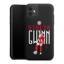 DeinDesign iPhone 11 Handy Premium Silikon H&uuml;lle Handyh&uuml;lle schwarz Case Fc Bayern M&uuml;nchen Official Licensed Product Giulia Gwinn Silikon Premium Case