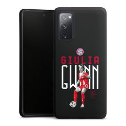 DeinDesign Galaxy S20 FE Handy Premium Silikon H&uuml;lle Handyh&uuml;lle schwarz Case Fc Bayern M&uuml;nchen Giulia Gwinn Official Licensed Product Silikon Premium Case