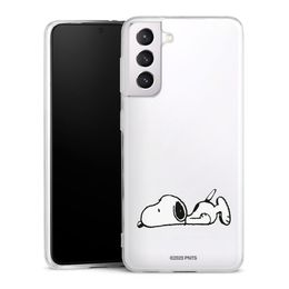 DeinDesign Galaxy S21 5G Handy Silikon H&uuml;lle Case transparent Handyh&uuml;lle Official Licensed Product Snoopy Peanuts Silikon Case