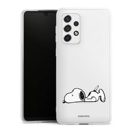 DeinDesign Galaxy A33 5G Handy Silikon H&uuml;lle Case transparent Handyh&uuml;lle Peanuts Snoopy Official Licensed Product Silikon Case