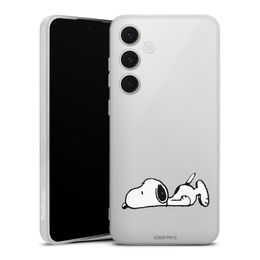 DeinDesign Galaxy S24 FE 5G Handy Silikon H&uuml;lle Case transparent Handyh&uuml;lle Official Licensed Product Snoopy Peanuts Silikon Case