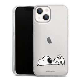 DeinDesign iPhone 13 Mini Handy Slim Case Silikon Handyh&uuml;lle transparent H&uuml;lle extra d&uuml;nn Official Licensed Product Snoopy Peanuts Silikon Slim Case