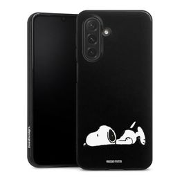 DeinDesign Galaxy A26 Handy Silikon H&uuml;lle Case schwarz Handyh&uuml;lle Official Licensed Product Snoopy Peanuts