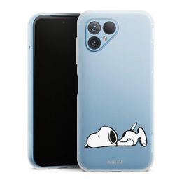 DeinDesign Fairphone 5 Handy Silikon H&uuml;lle Case transparent Handyh&uuml;lle Official Licensed Product Snoopy Peanuts Silikon Case
