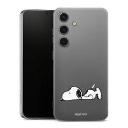 DeinDesign Galaxy S25 Handy Silikon H&uuml;lle Case transparent Handyh&uuml;lle Official Licensed Product Snoopy Peanuts Silikon Case