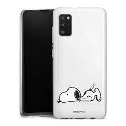 DeinDesign Galaxy A41 Handy Silikon H&uuml;lle Case transparent Handyh&uuml;lle Official Licensed Product Snoopy Peanuts Silikon Case