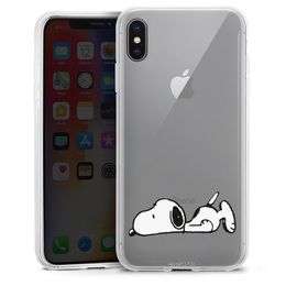 DeinDesign iPhone Xs Max Handy Silikon H&uuml;lle Case transparent Handyh&uuml;lle Official Licensed Product Snoopy Peanuts Silikon Case