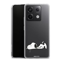 DeinDesign Xiaomi Redmi Note 13 Pro 5G Handy Silikon H&uuml;lle Case transparent Handyh&uuml;lle Official Licensed Product Snoopy Peanuts Silikon Case