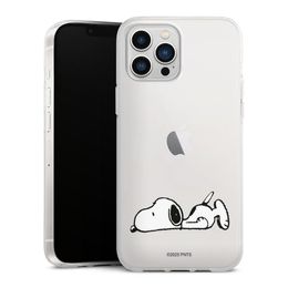 DeinDesign iPhone 13 Pro Max Handy Silikon H&uuml;lle Case transparent Handyh&uuml;lle Official Licensed Product Snoopy Peanuts Silikon Case