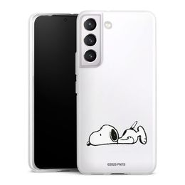 DeinDesign Galaxy S22 Handy Silikon H&uuml;lle Case transparent Handyh&uuml;lle Official Licensed Product Snoopy Peanuts Silikon Case