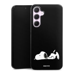 DeinDesign Galaxy A55 5G Handy Silikon H&uuml;lle Case schwarz Handyh&uuml;lle Official Licensed Product Snoopy Peanuts