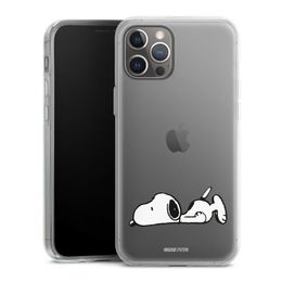 DeinDesign iPhone 12 Pro Max Handy Silikon H&uuml;lle Case transparent Handyh&uuml;lle Official Licensed Product Snoopy Peanuts Silikon Case