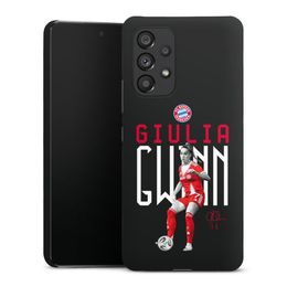 DeinDesign Galaxy A53 5G Handy Premium Case Smartphone Handyh&uuml;lle Schutzh&uuml;lle matt Fc Bayern M&uuml;nchen Giulia Gwinn Official Licensed Product Premium Case