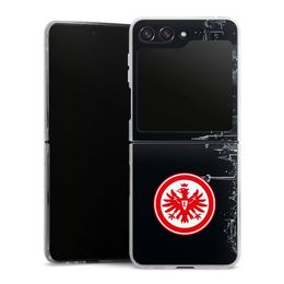 DeinDesign Galaxy Z Flip 5 Handy Hard Case Schutzh&uuml;lle transparent Smartphone Handy H&uuml;lle Skyline Sge Eintracht Frankfurt Hard Case