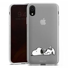 DeinDesign iPhone Xr Handy Silikon H&uuml;lle Case transparent Handyh&uuml;lle Official Licensed Product Snoopy Peanuts Silikon Case