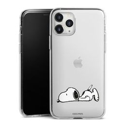 DeinDesign iPhone 11 Pro Max Handy Silikon H&uuml;lle Case transparent Handyh&uuml;lle Official Licensed Product Snoopy Peanuts Silikon Case