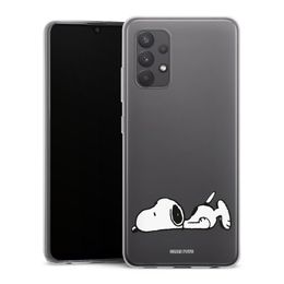 DeinDesign Galaxy A32 4G Handy Silikon H&uuml;lle Case transparent Handyh&uuml;lle Official Licensed Product Snoopy Peanuts Silikon Case
