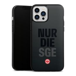 DeinDesign iPhone 13 Pro Max Handy Silikon H&uuml;lle Case schwarz Handyh&uuml;lle Eintracht Frankfurt Sge Official Licensed Product