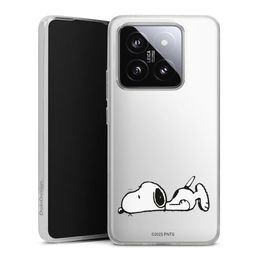 DeinDesign Xiaomi 14T Pro Handy Silikon H&uuml;lle Case transparent Handyh&uuml;lle Official Licensed Product Snoopy Peanuts Silikon Case