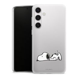 DeinDesign Galaxy S24+ Handy Silikon H&uuml;lle Case transparent Handyh&uuml;lle Official Licensed Product Snoopy Peanuts Silikon Case