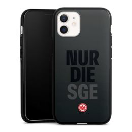 DeinDesign iPhone 12 mini Handy Silikon H&uuml;lle Case schwarz Handyh&uuml;lle Eintracht Frankfurt Sge Official Licensed Product