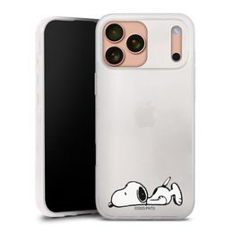 DeinDesign iPhone 17 Pro Max Handy Slim Case Silikon Handyh&uuml;lle transparent H&uuml;lle extra d&uuml;nn Official Licensed Product Snoopy Peanuts Silikon Slim Case